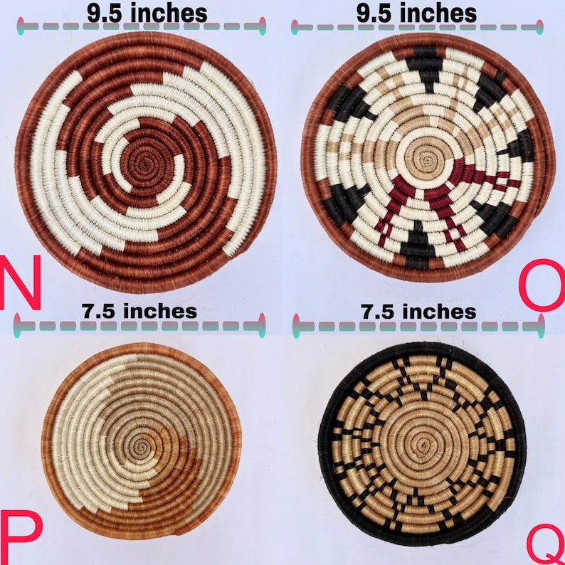 Rwandan Agaseke Basket Wall Decor, Ethnic Woven Wall Hanging - Etsy