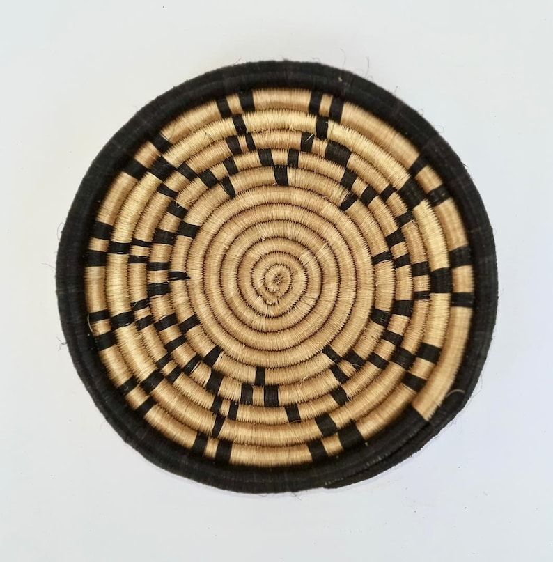 Rwandan Agaseke Basket Wall Decor, Ethnic Woven Wall Hanging - Etsy
