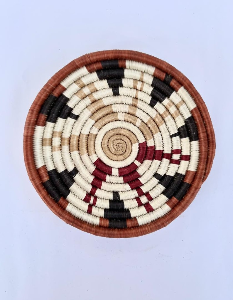 Rwandan Agaseke Basket Wall Decor, Ethnic Woven Wall Hanging - Etsy