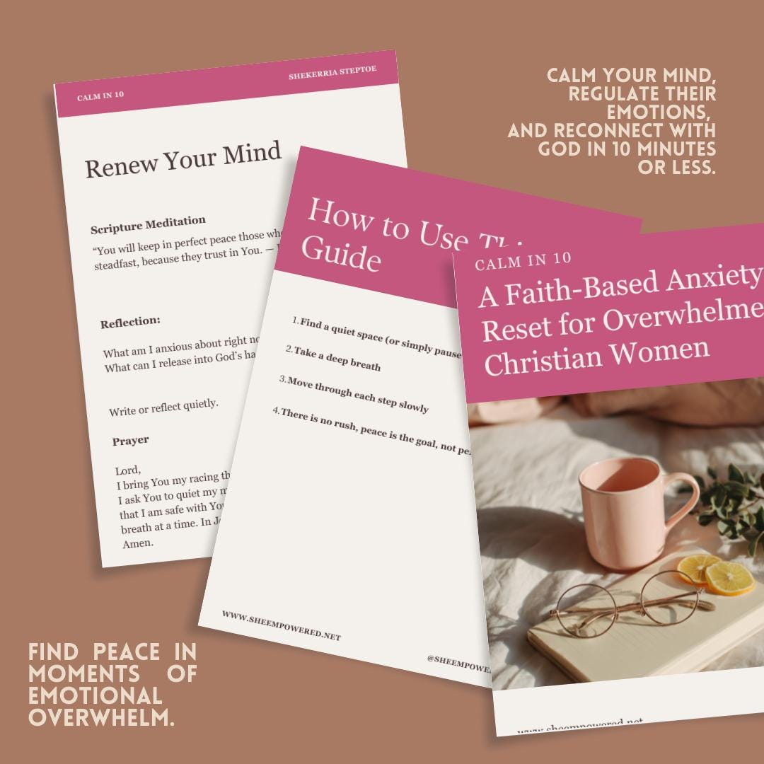 Christian Anxiety Relief Printable | Scripture Meditation & Prayer (PDF ...