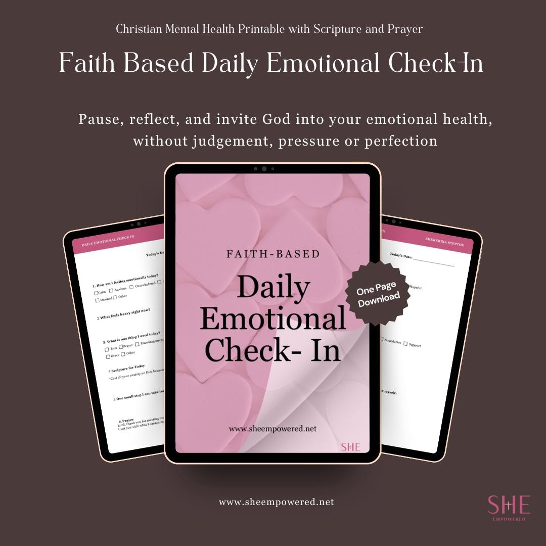 Faith Based Daily Emotional Check in | Christian Mental Health ...