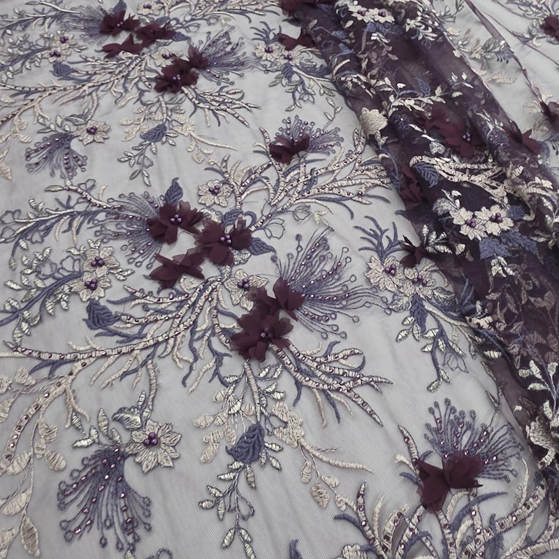 3d Lace Fabric - Etsy