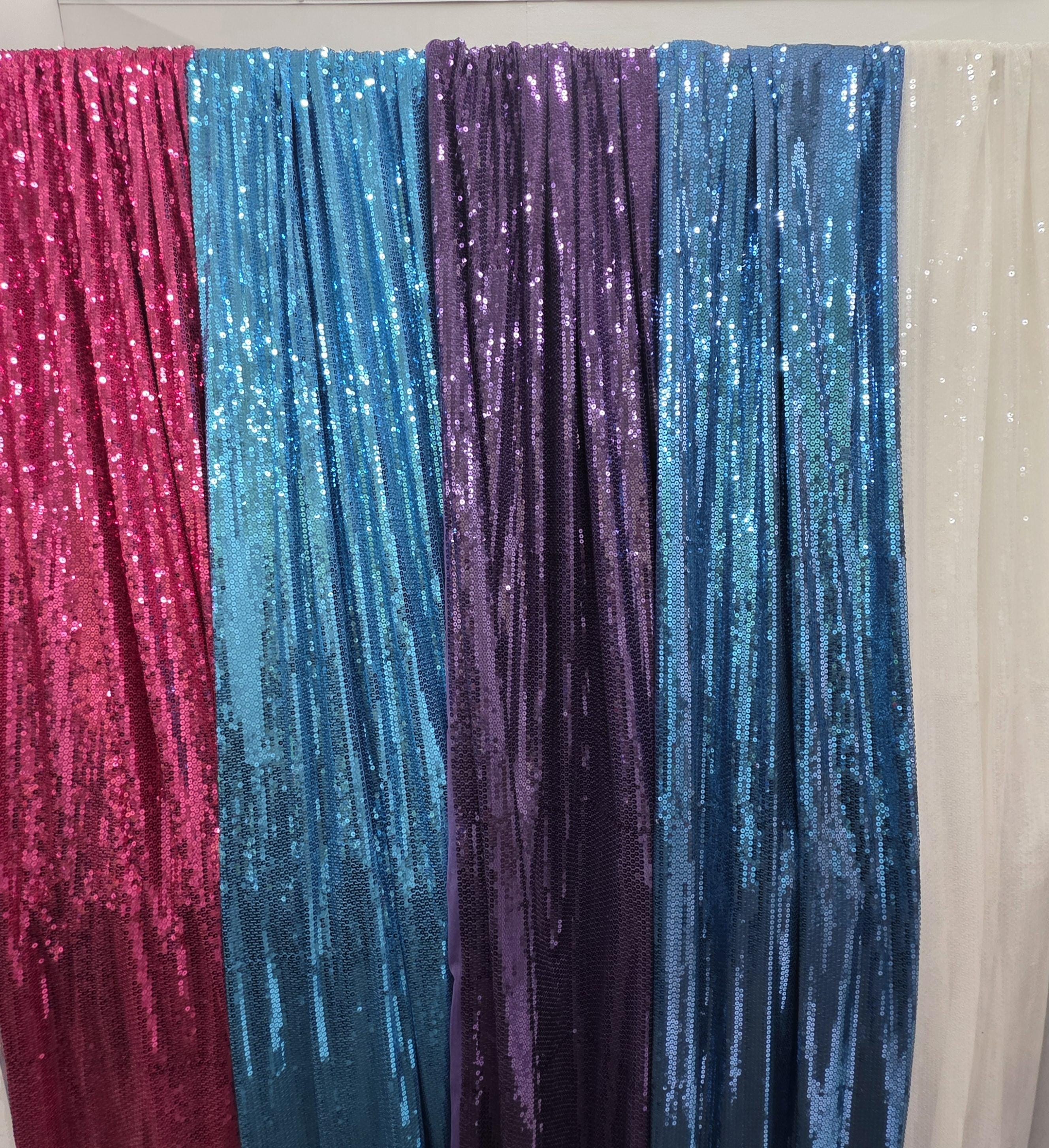 Allover Clear Sequins Fabric off White Shiny Sequins on Mesh Lace ...