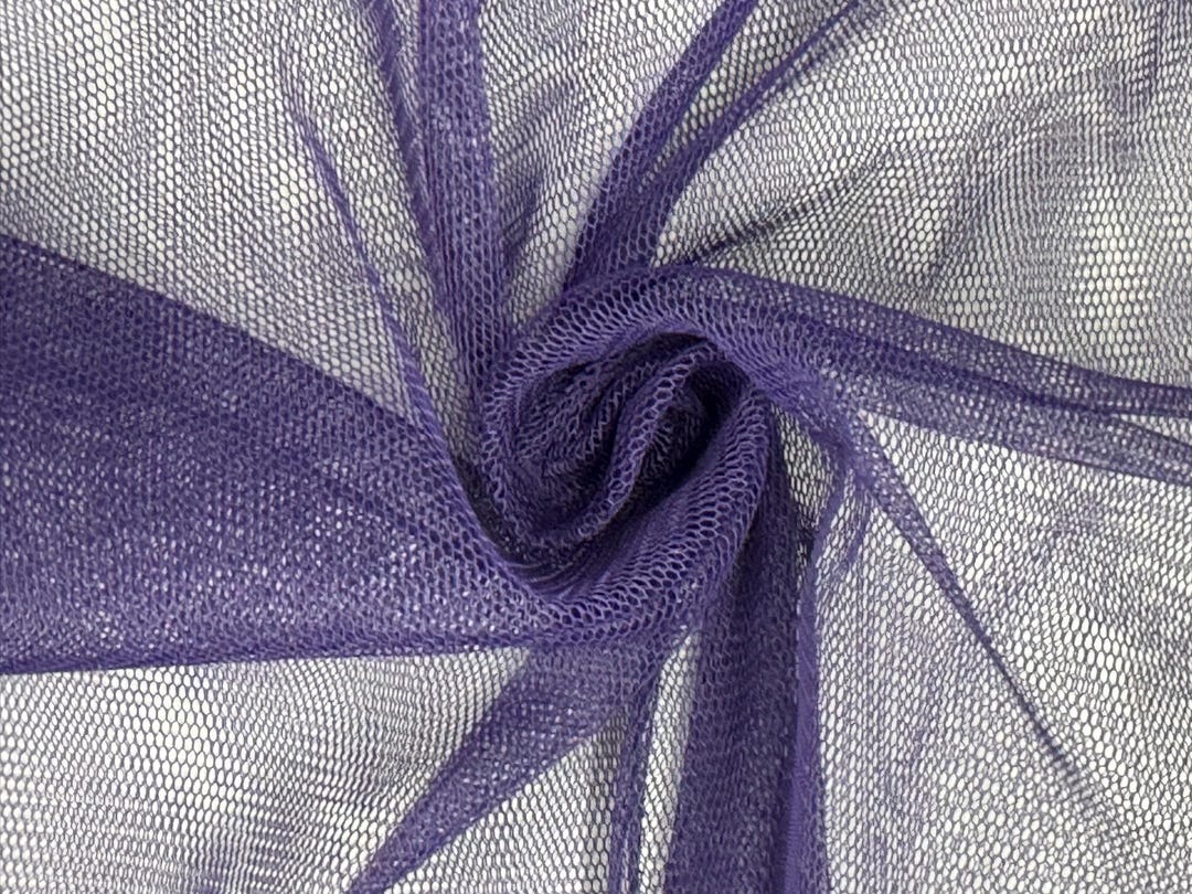 Purple English Net Fabric: Soft Sheer Veiling, 60" Wide - Etsy