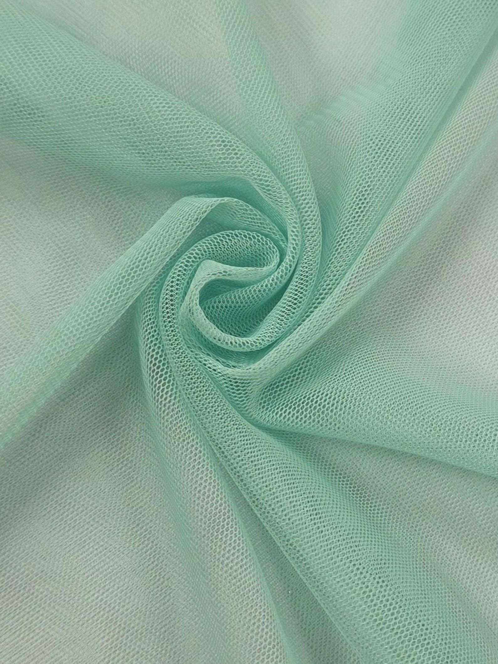 Mint Green English Net Fabric: Soft Sheer Veiling, 60" Wide - Etsy