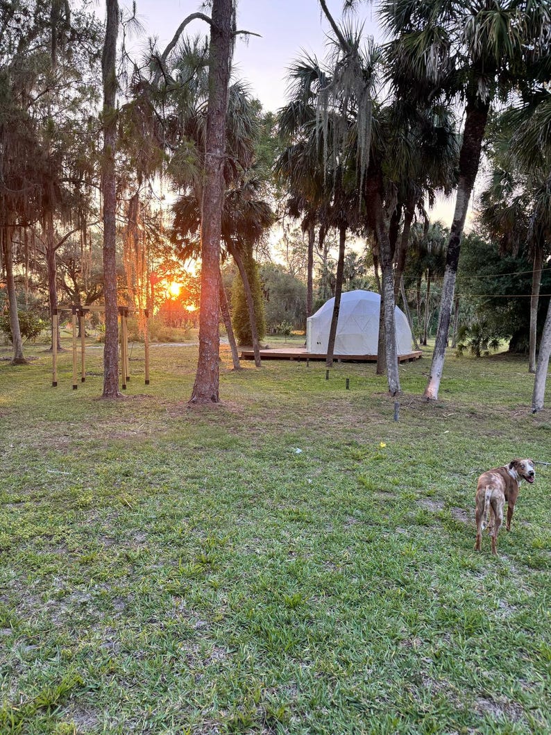 20ft Luxury Glamping Geodesic Dome Kit Frame - Durable Outdoor Shelter ...