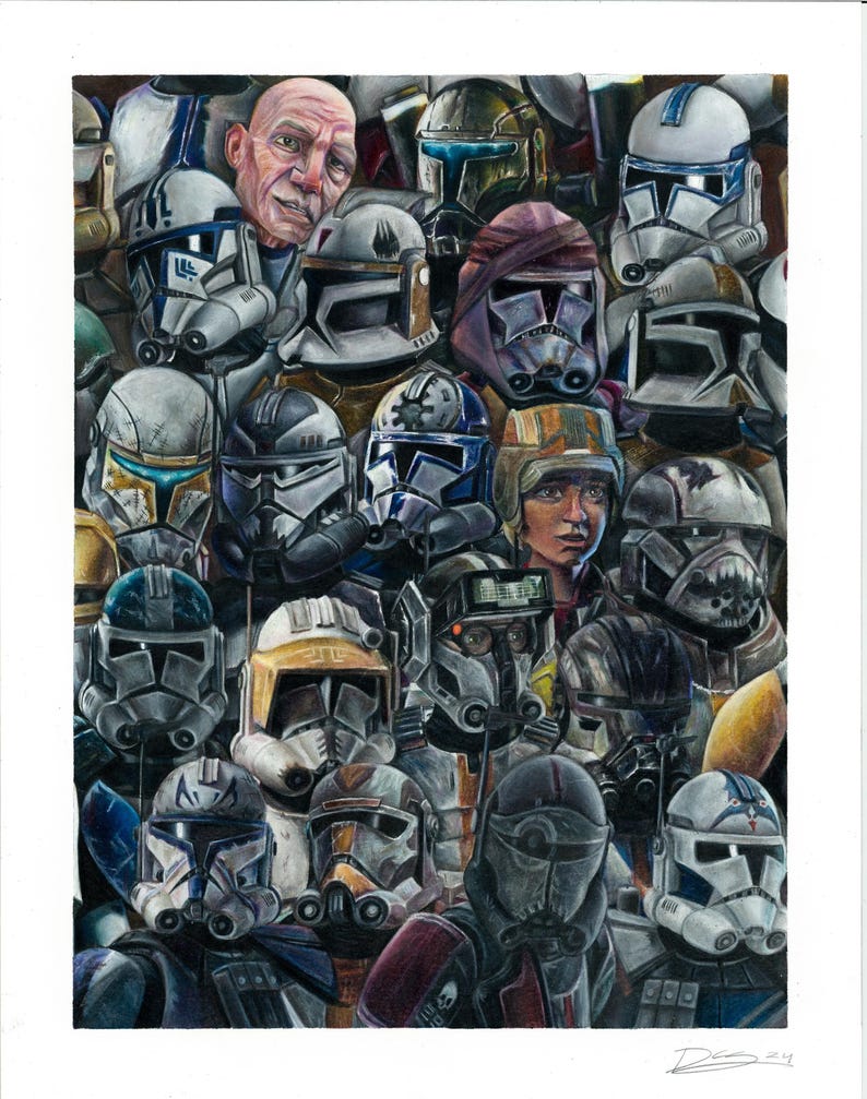Star Wars: Clone Troopers Collage 8.5 X 11 Art Print - Etsy