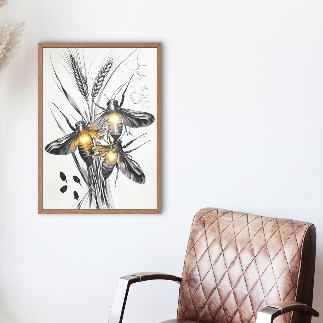 Fireflies Digital Print - Etsy