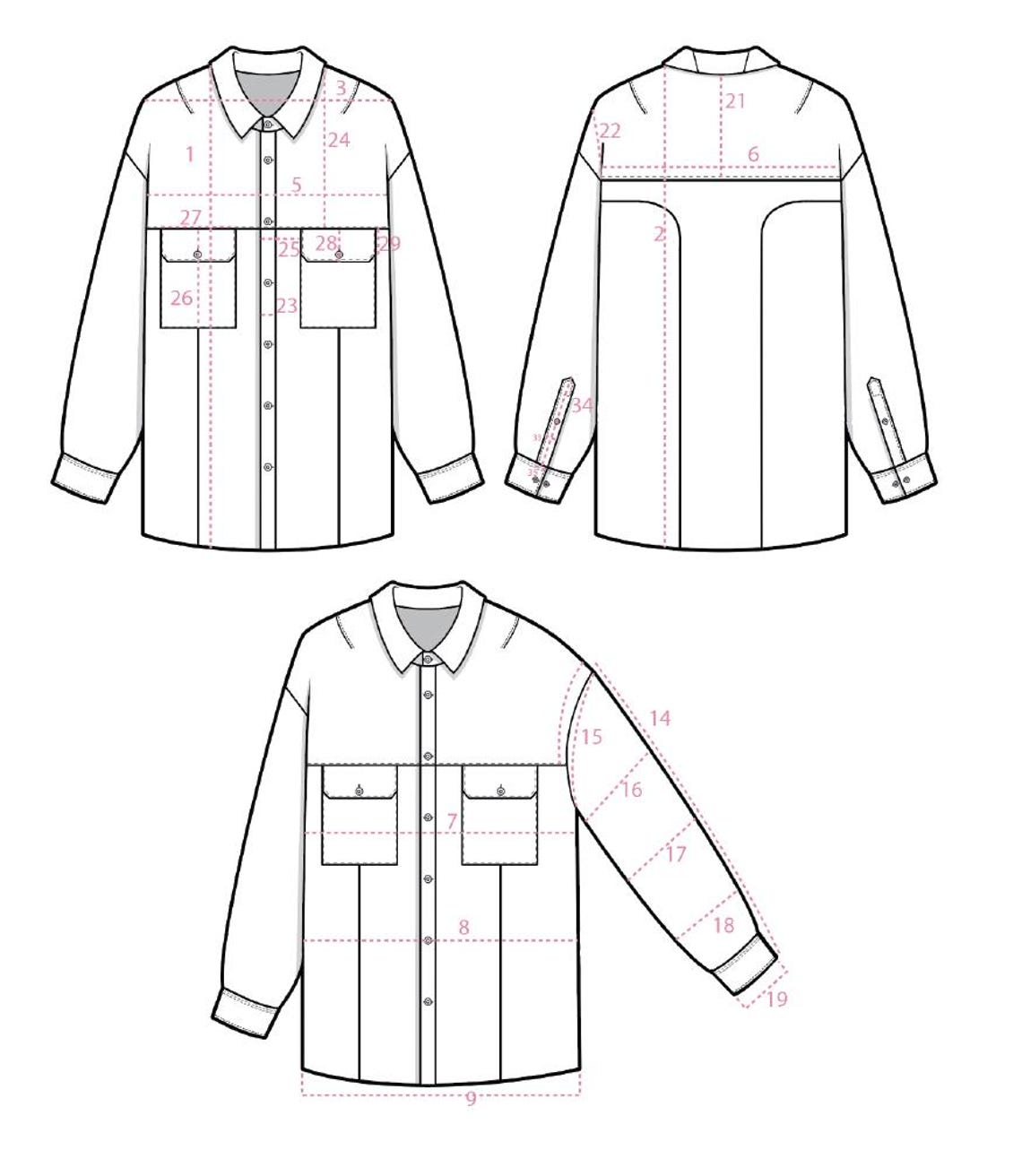 9 PAGES Fashion Measurement Guide - Garment Specification Sheet in PDF ...