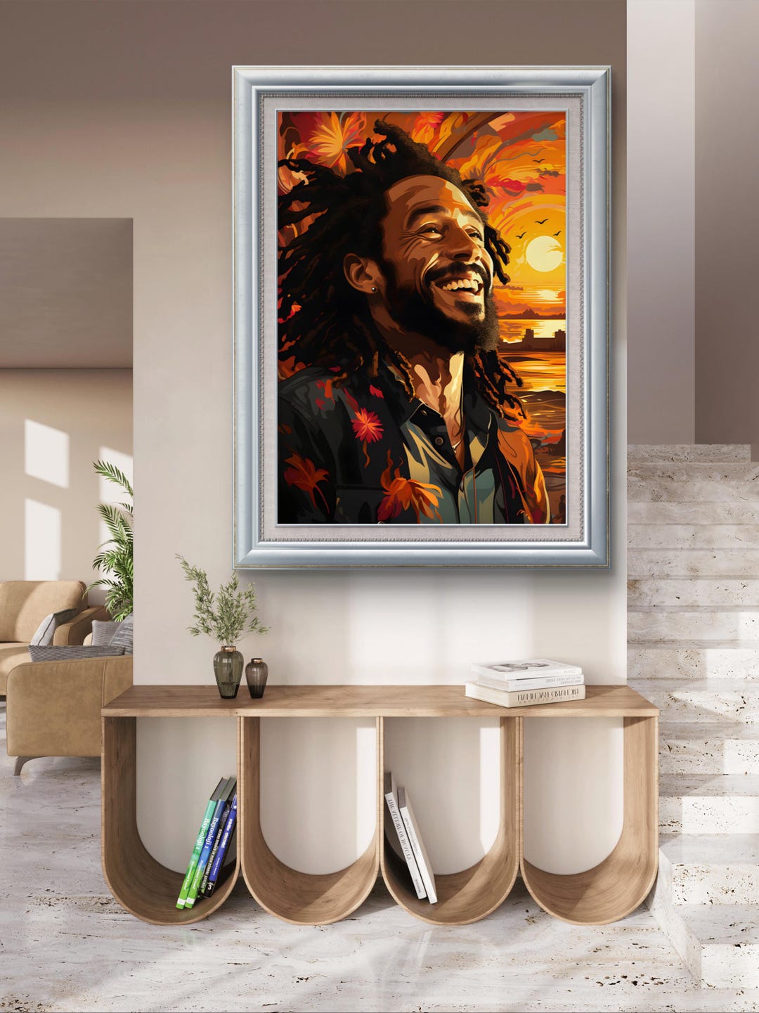 Reggae Art Bundle – 6 Digital Prints | Vibrant Reggae Wall Art | Rasta ...
