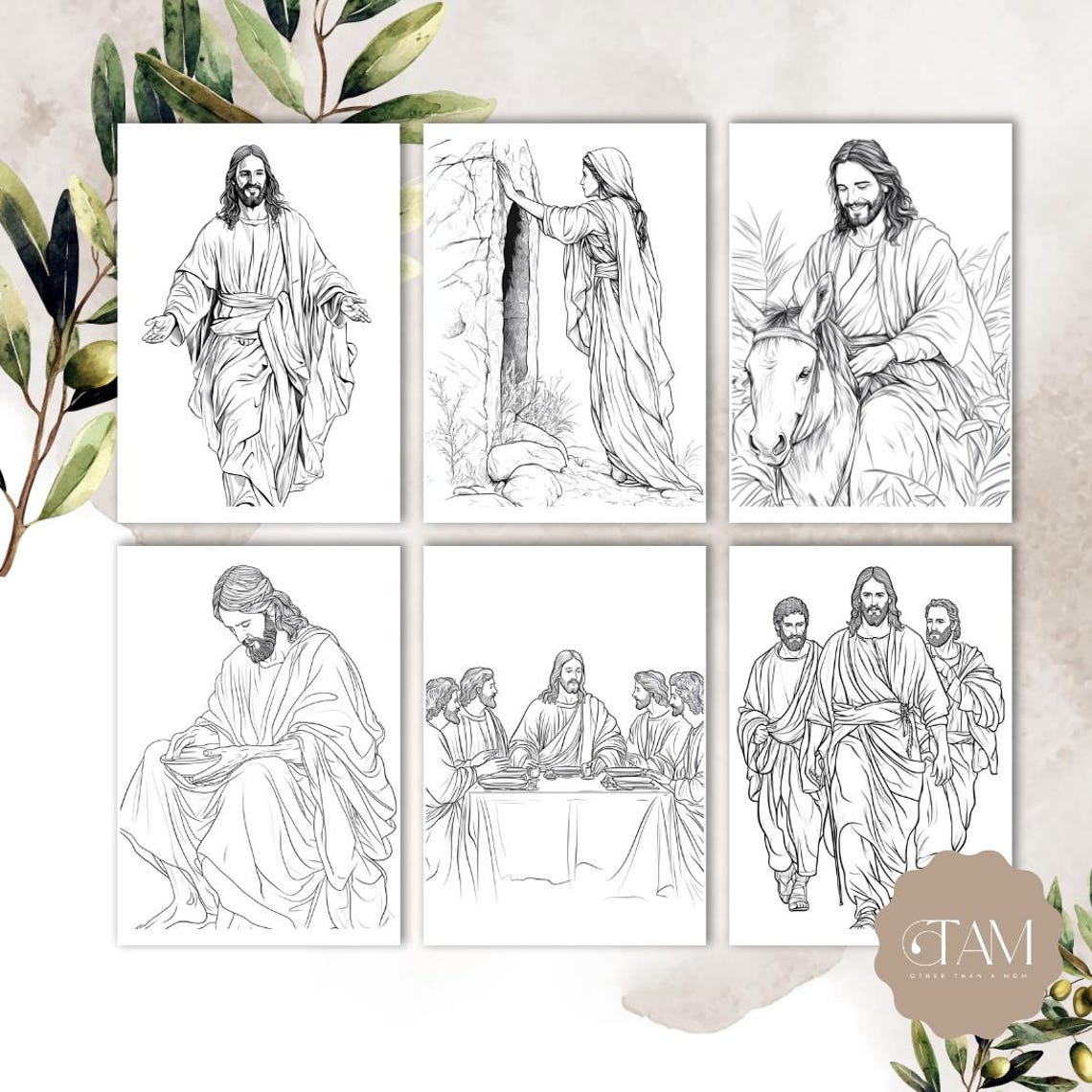 LDS Christ Centered Easter and Holy Week Coloring Book || Primary Kids ...