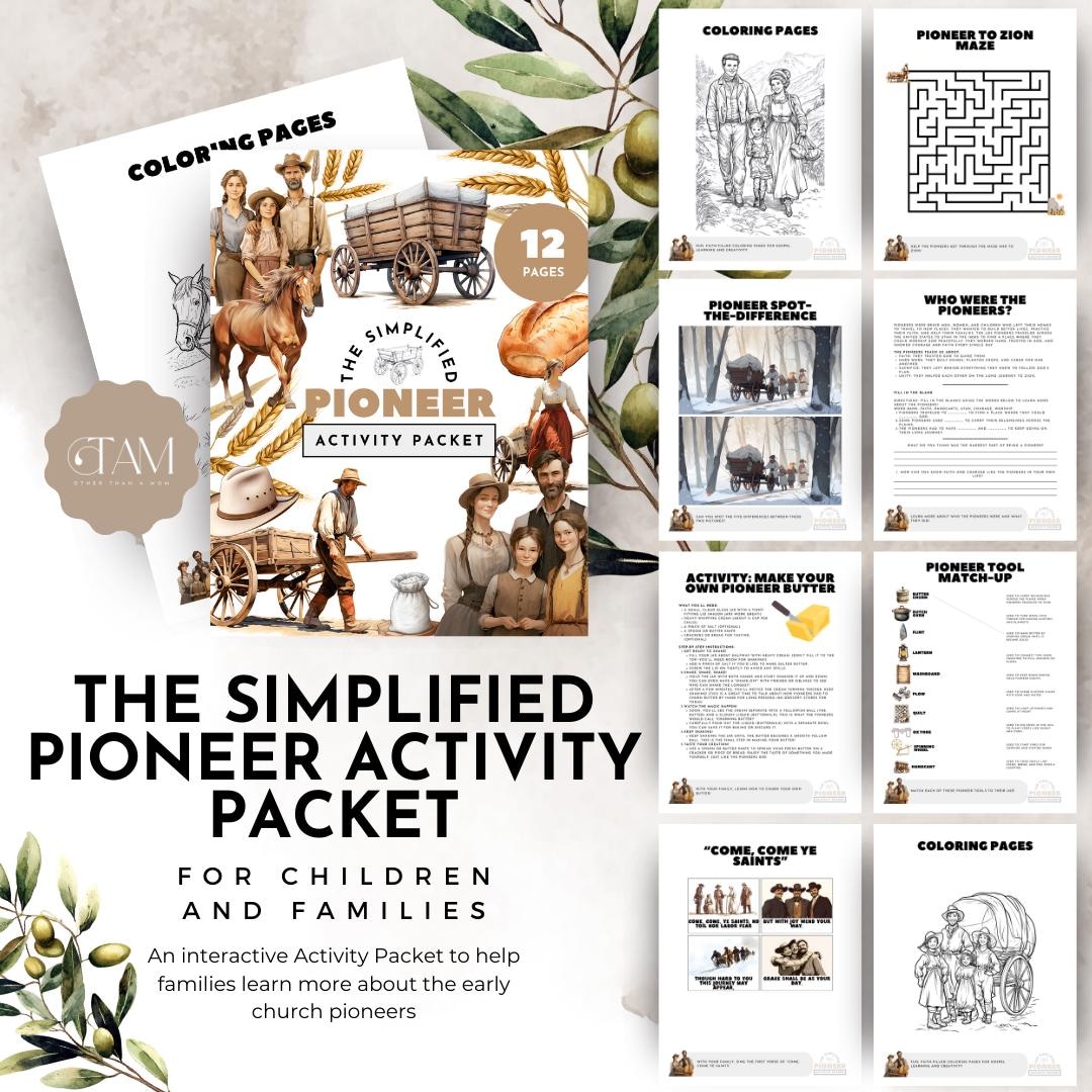 Pioneer Day Lesson and Activities, LDS Pioneers, Christian Activities ...