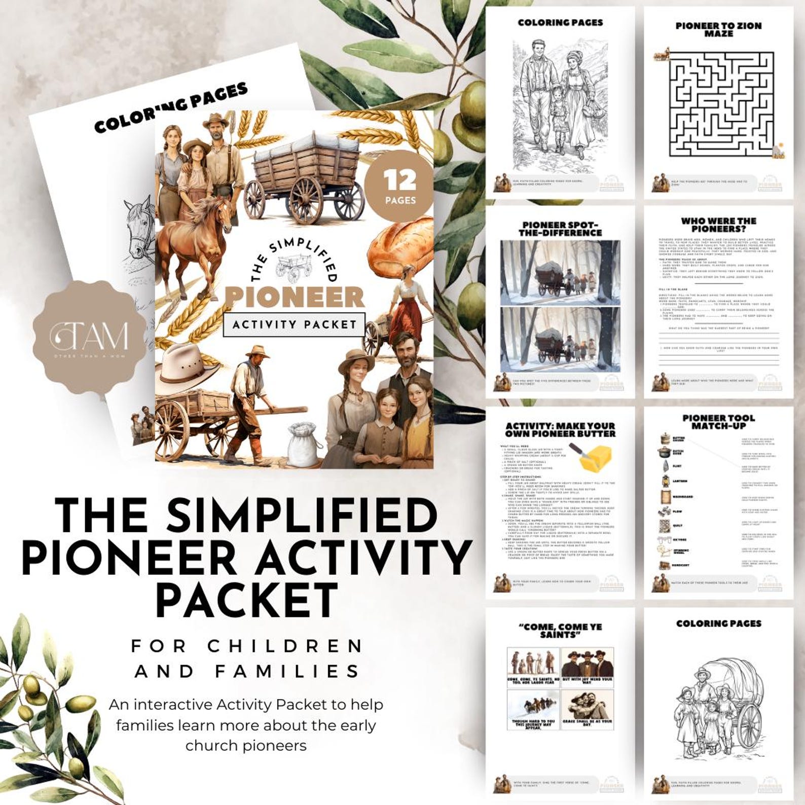 Pioneer Day Lesson and Activities, LDS Pioneers, Christian Activities ...