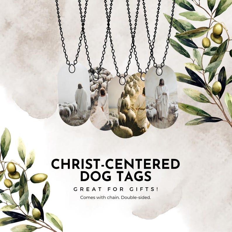 Christ-centered Dog Tag Necklaces for LDS Baptisms and Gifts - Etsy