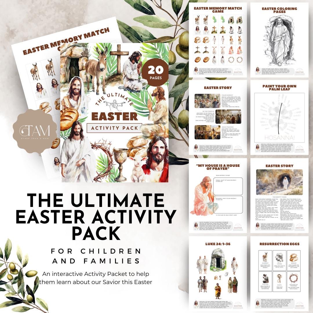 The Ultimate Easter Activity Pack | LDS Easter Activities for Kids ...
