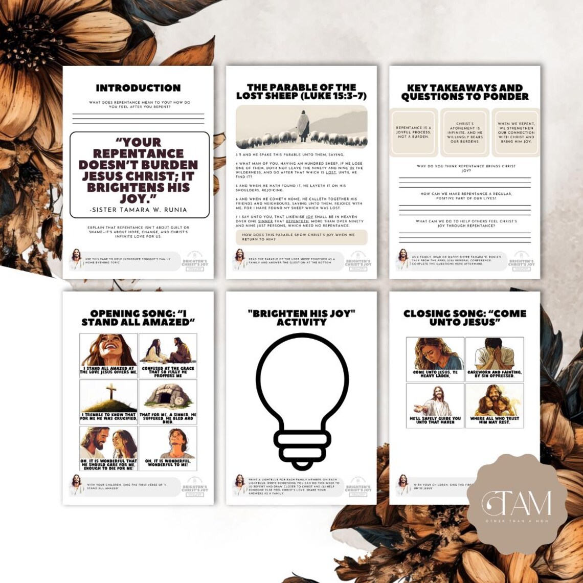 LDS FHE Kit | Your Repentance Doesn’t Burden Jesus Christ; It Brightens ...