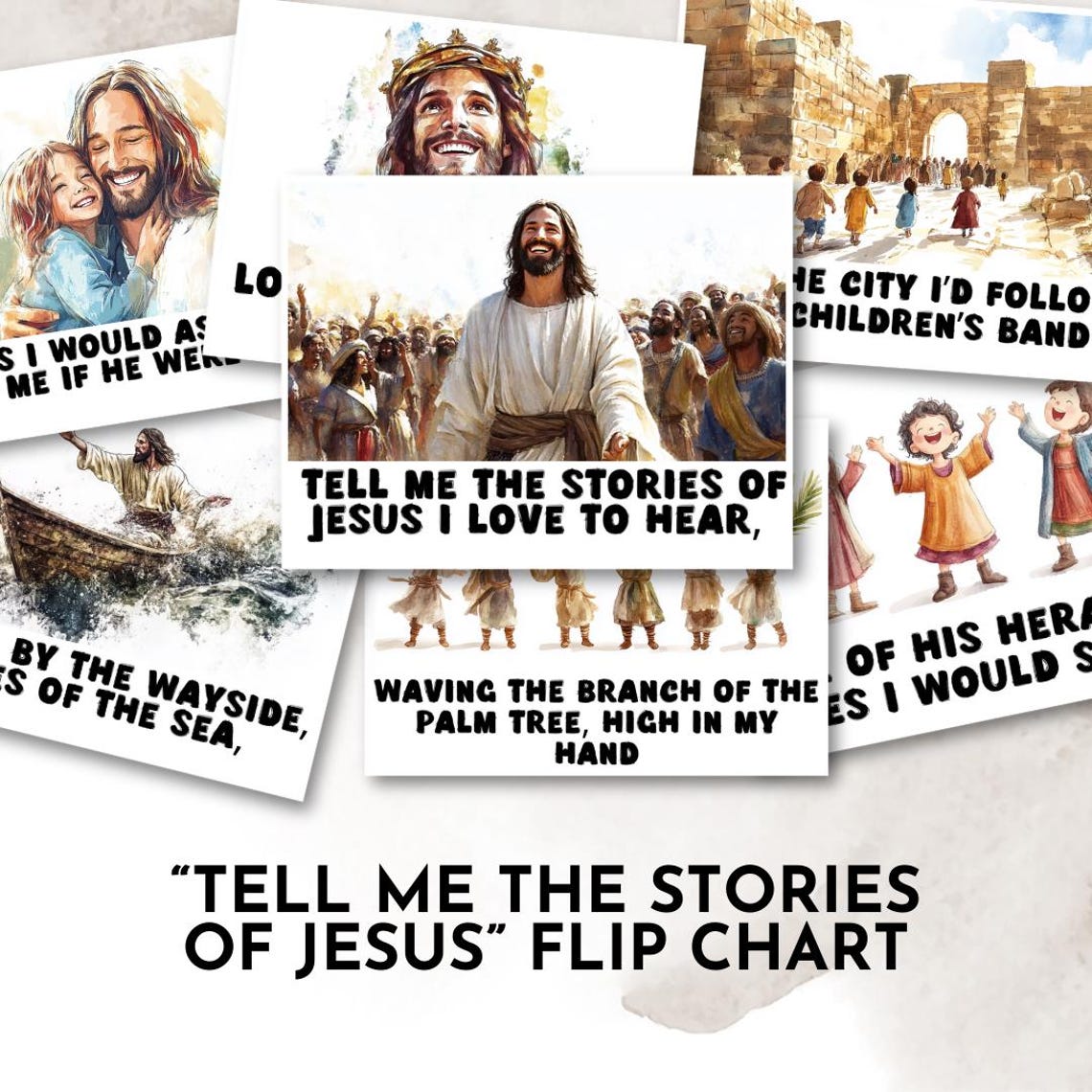 LDS Primary "tell Me the Stories of Jesus" Cartoon Horizontal Flip ...