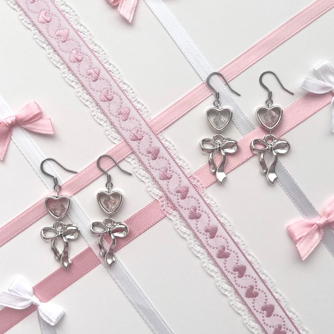 Decorator Earrings ⊹ Coquette Cute Delicate Sweet Dollette ...