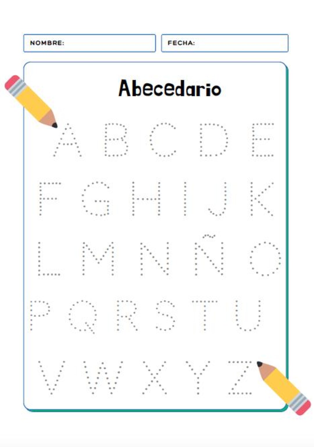 Printable Alphabet Tracing Template - Educational Resources for ...