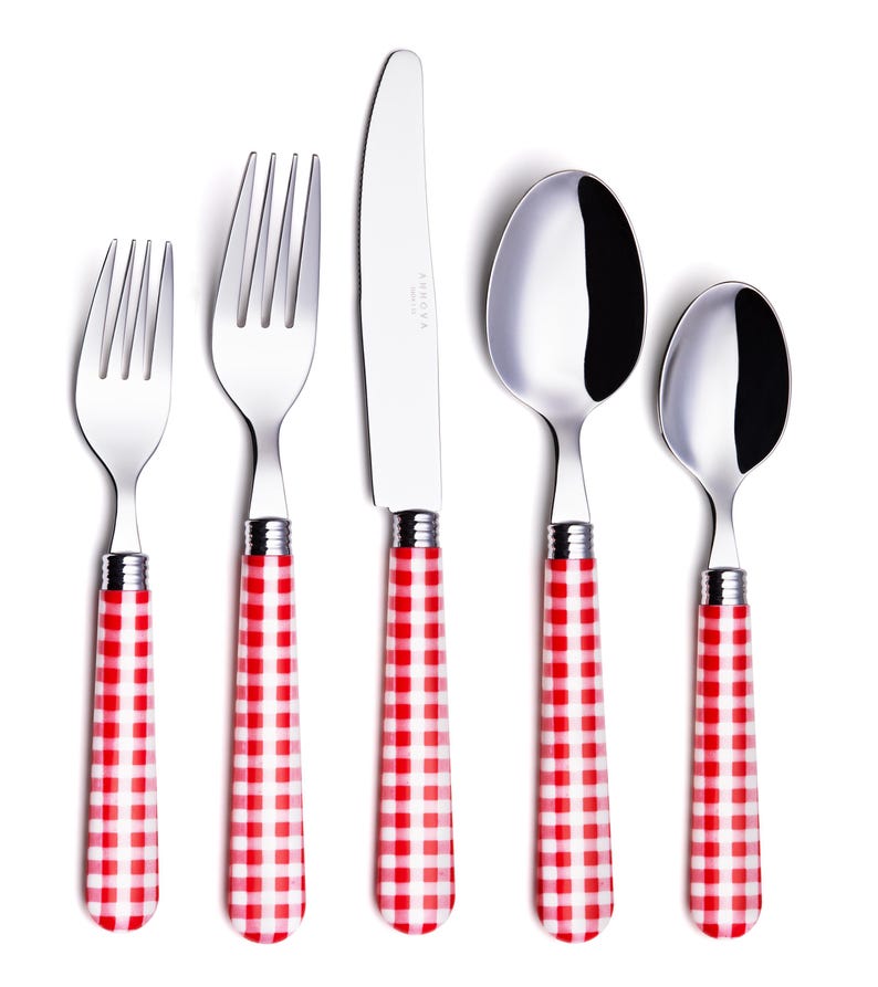ANNOVA 20 Piece Silverware Set Stainless Steel Round Colorful Handle ...