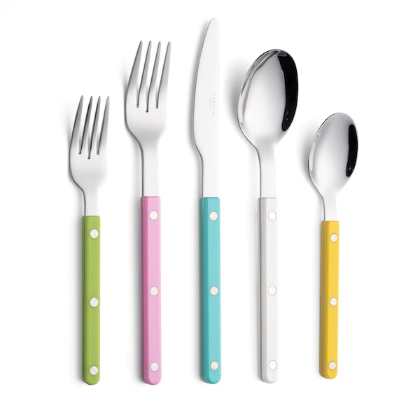 Green Handled Cutlery - Etsy UK