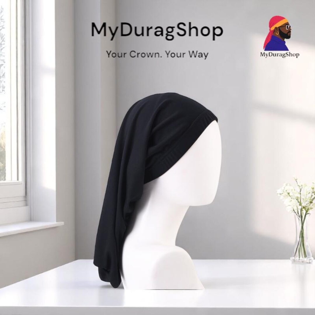 Long Tail Sleep Cap for Men – Braids and Dreadlocks Bonnet, Wide ...