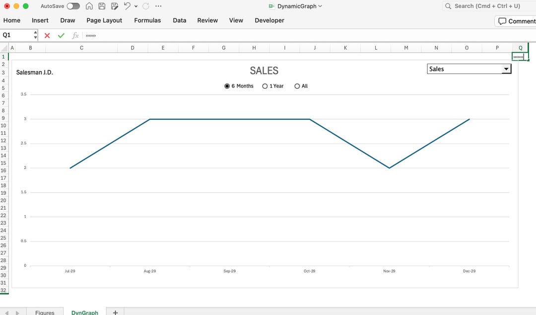 Dynamic Roll Over Excel Graph - Etsy