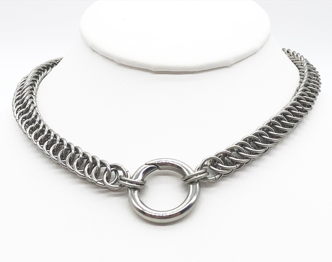 Halfp Stainless Steel Collar, BDSM Collar, Slave Collar, Gorean Collar ...