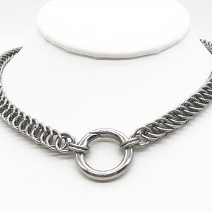 Halfp Stainless Steel Collar, BDSM Collar, Slave Collar, Gorean Collar ...