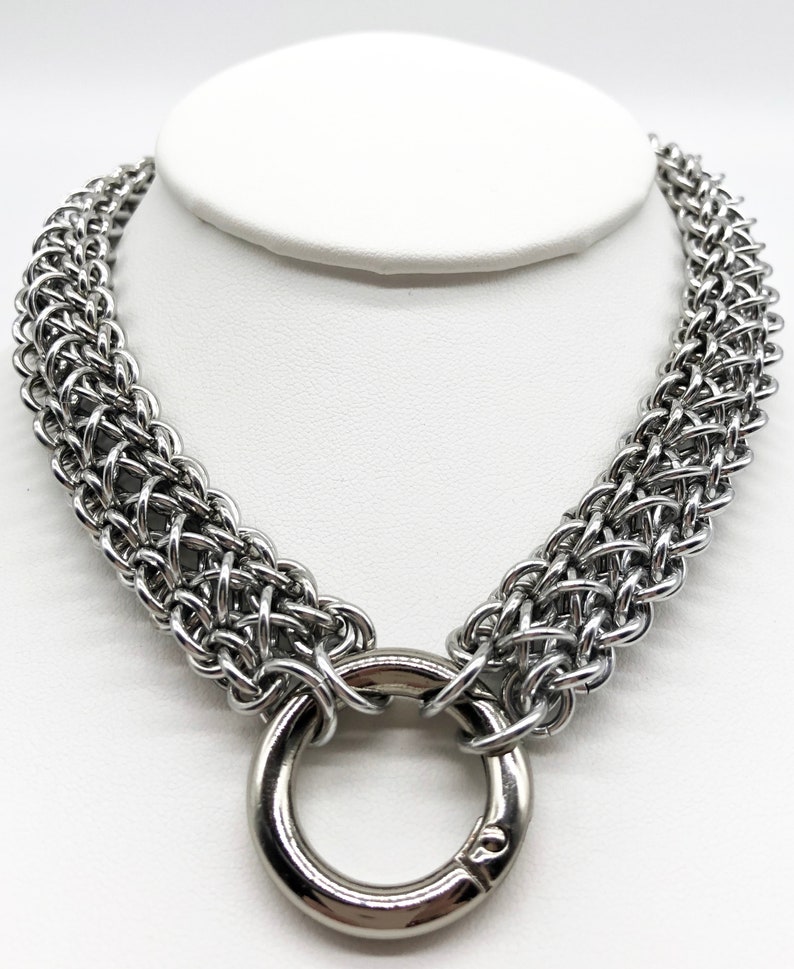 Raven's Braid BDSM Gorean Chainmaile Slave Daywear Collar - Etsy