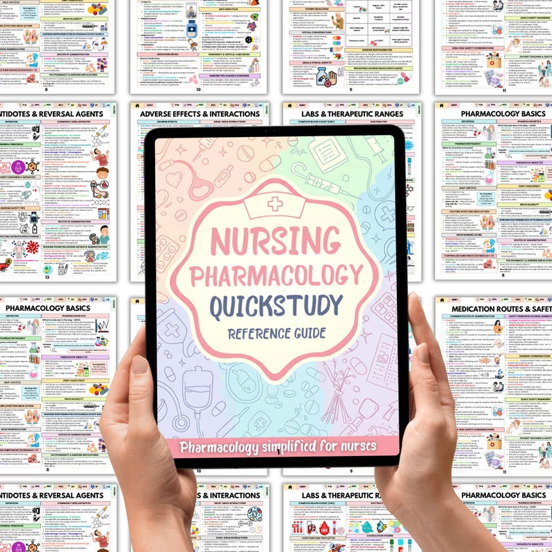 Nursing Pharmacology Study Guide PDF | NCLEX Drug Reference ...
