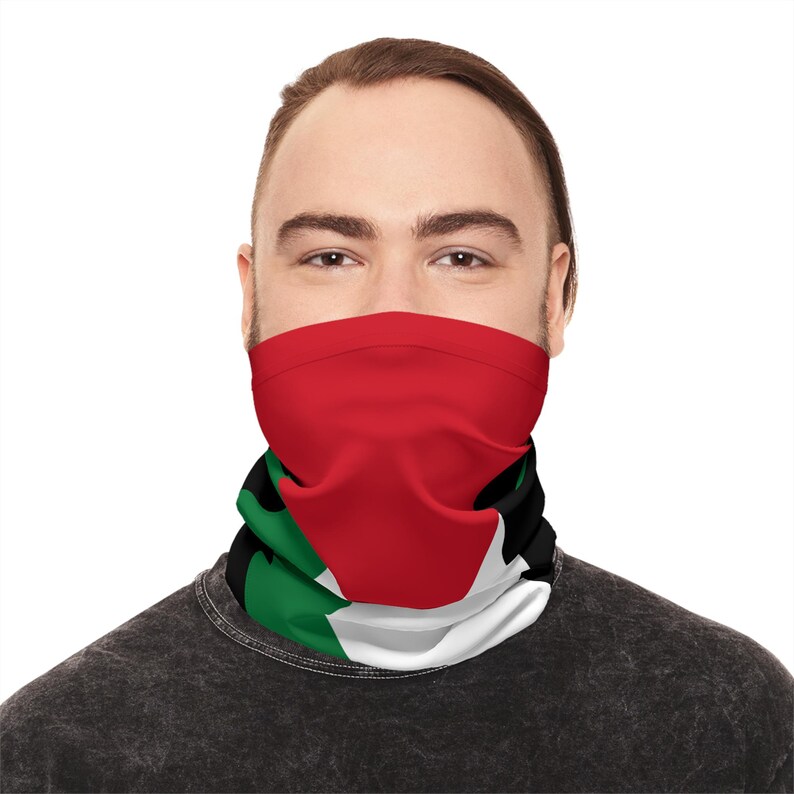 Palestine Flag Lightweight Face Mask Multi-use Face Covering, Festival ...