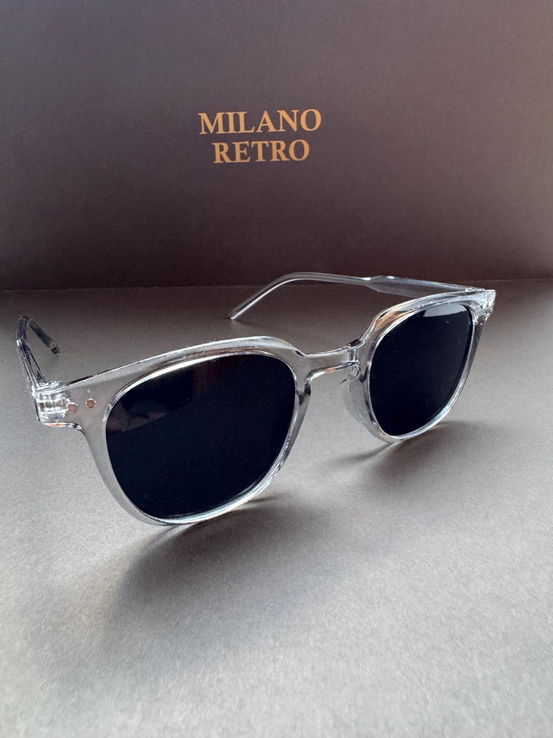 Retro Transparent Frame Sunglasses: Unisex UV400 Protection - Etsy