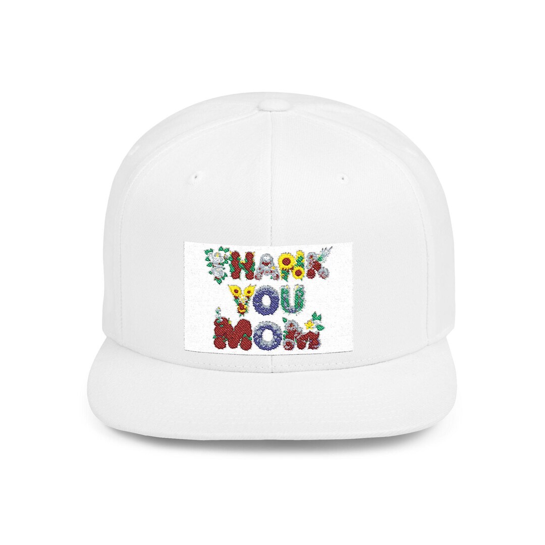 Floral Thank You Mom Snapback Hat Trendy Mother's Day Cap - Etsy