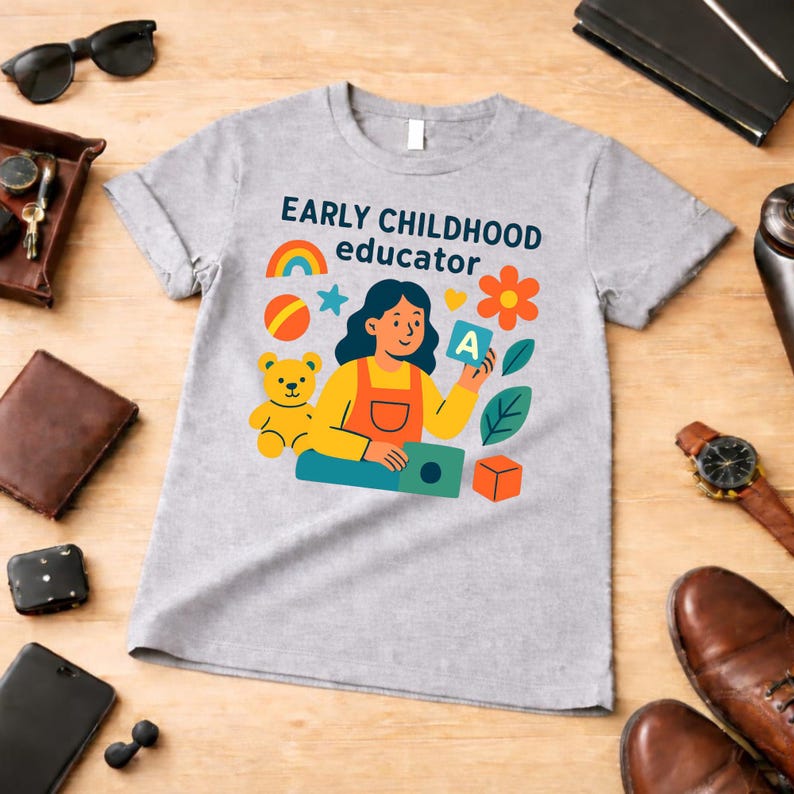 Early Childhood Educator ECE Teacher T-shirt | Education Graphic Tee ...