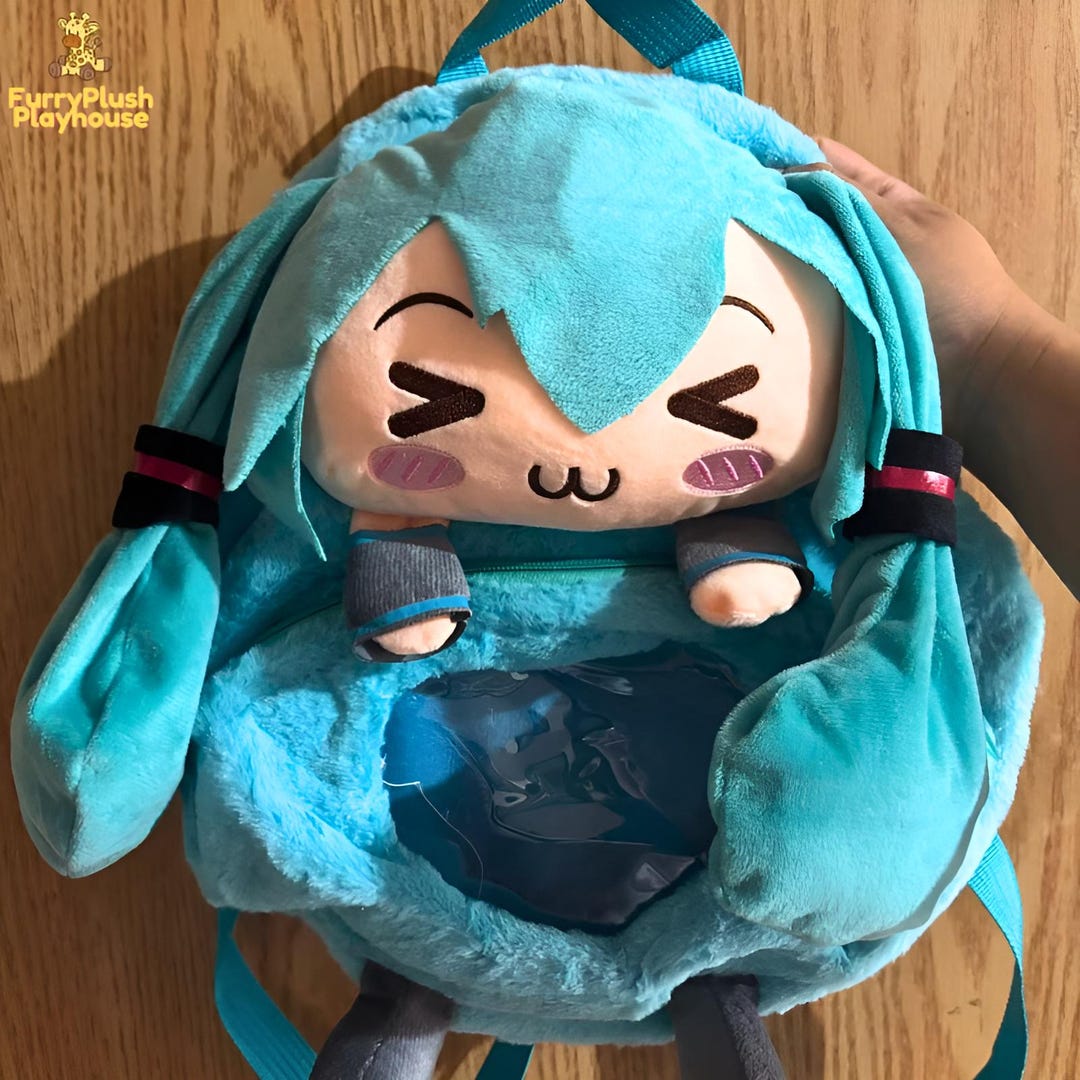 Hatsune Miku Plush Backpack - Etsy
