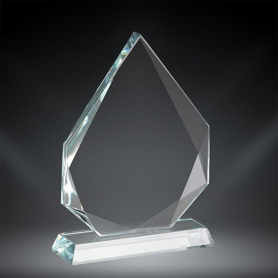 6.5" Radiant Glass Diamond Award * With Presentation Box - Etsy
