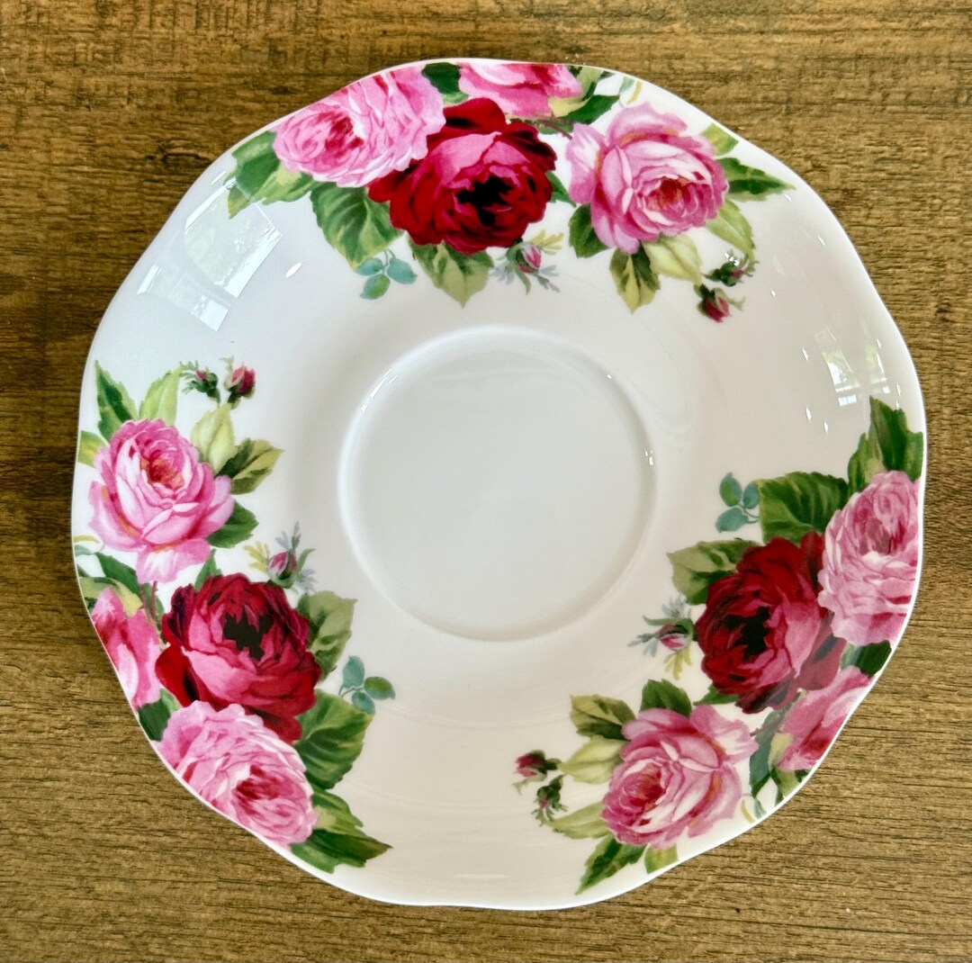 Vintage Stechol Gracie Fine Bone China Saucer With Floral Design - Etsy