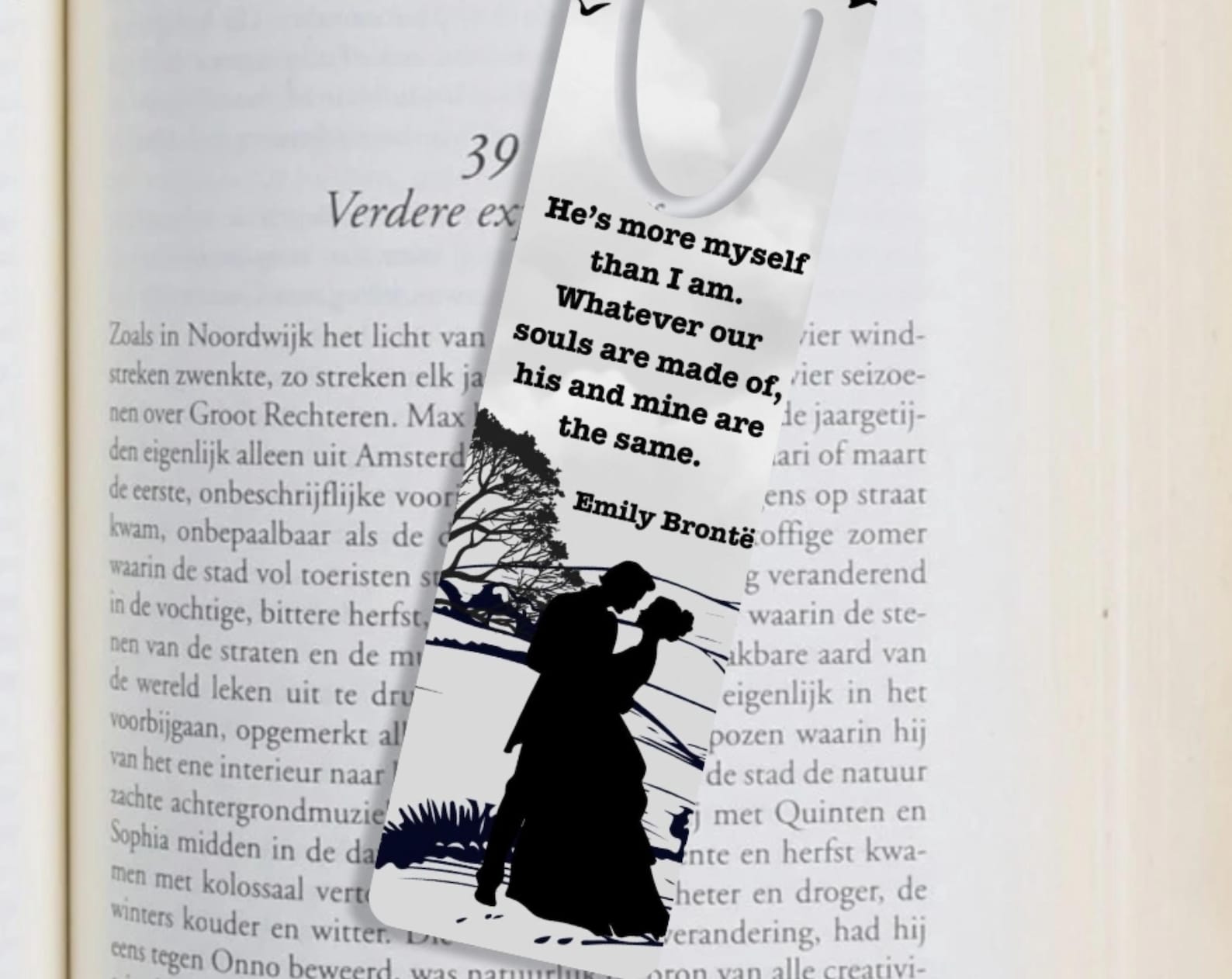 Wuthering Heights Bookmark, Emily Brontë Quote, Gothic Romance Bookish ...