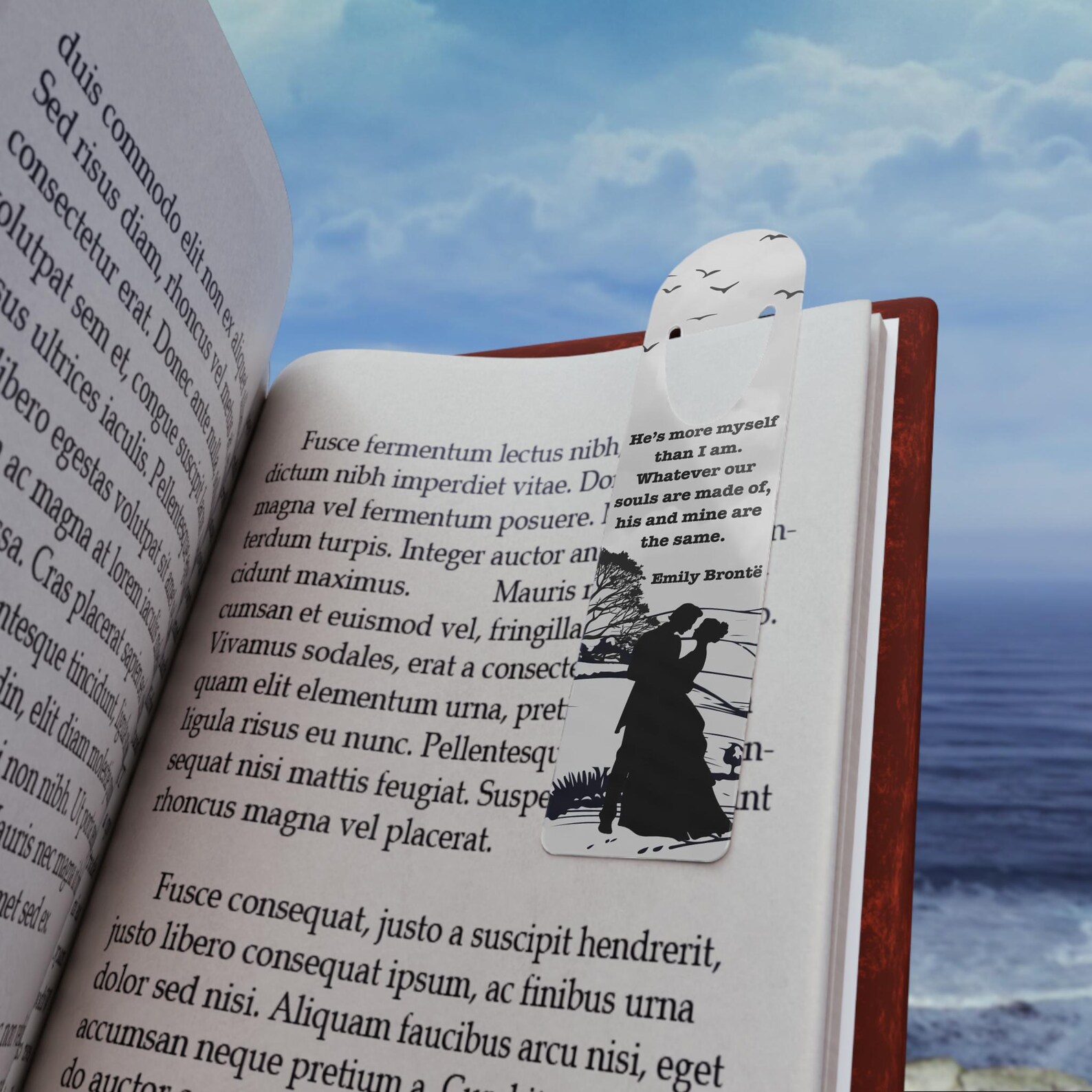 Wuthering Heights Bookmark, Emily Brontë Quote, Gothic Romance Bookish ...