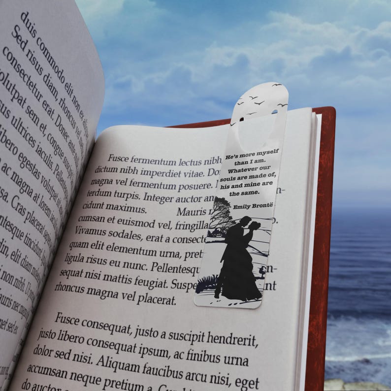 Wuthering Heights Bookmark, Emily Brontë Quote, Gothic Romance Bookish ...