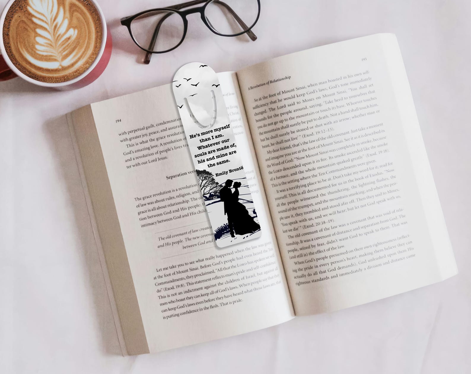 Wuthering Heights Bookmark, Emily Brontë Quote, Gothic Romance Bookish ...