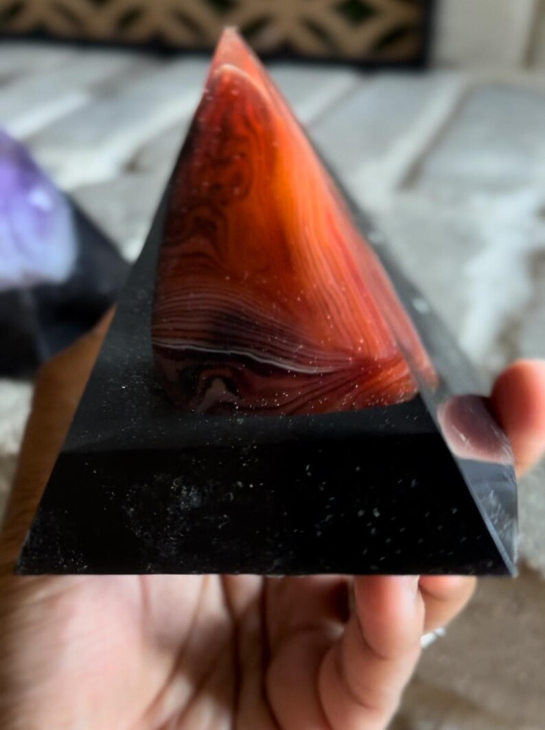Banded Agate Pyramid - Etsy