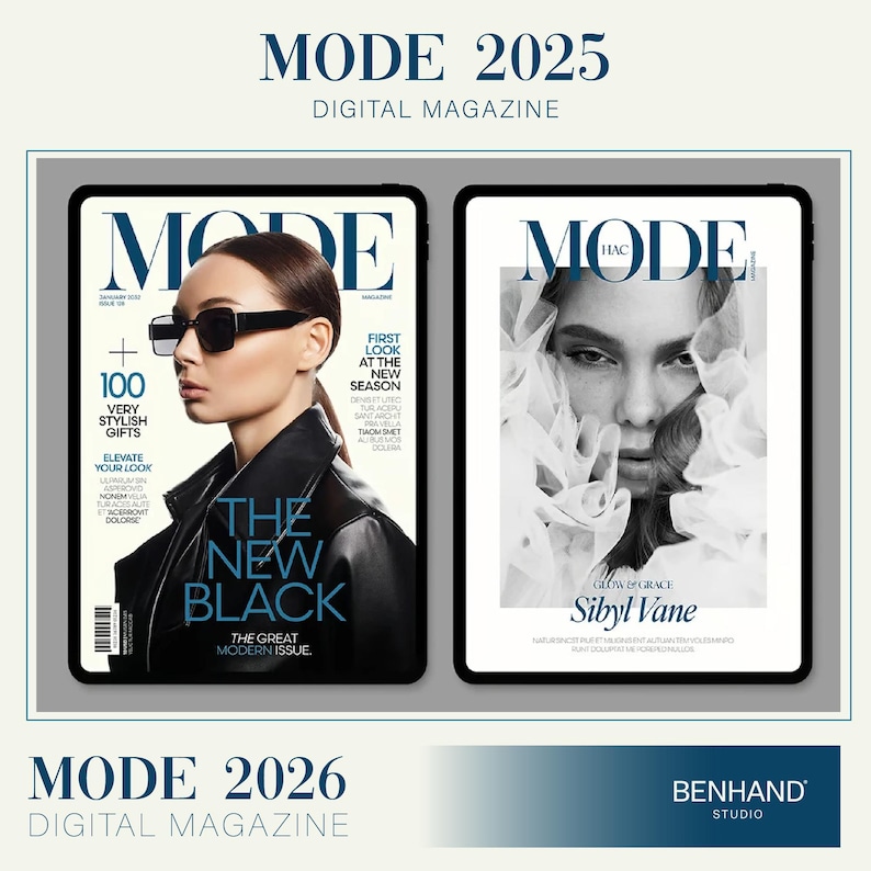 FASHION 2026 • Digital Fashion Magazine Template | Canva and Indesign ...