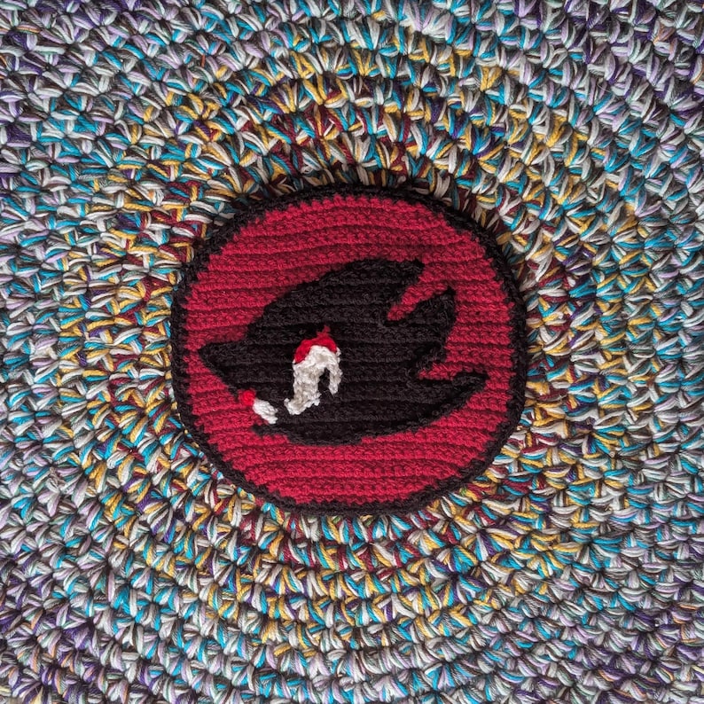 Shadow the Hedgehog Häkelanleitung PDF Tapestry/applique Gaming Mario ...