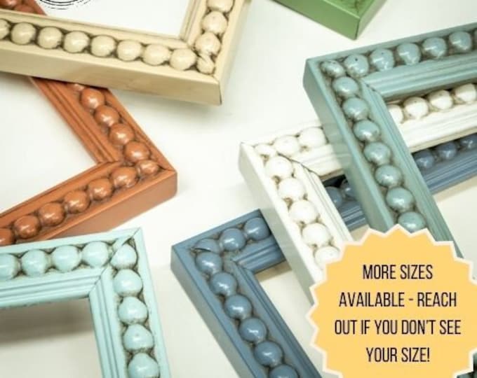 Vintage 4 Wooden Connected Collage Frames/ Four Wood Open Back Wall ...