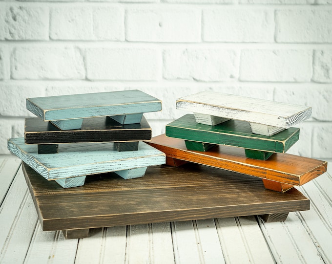 Rustic Wood Riser for Plants, Candles and Home Decor - Etsy