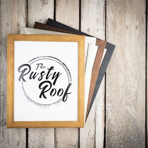 Narrow Modern Picture Frame, Gold, Bronze, Black, Silver, Minimalistic ...