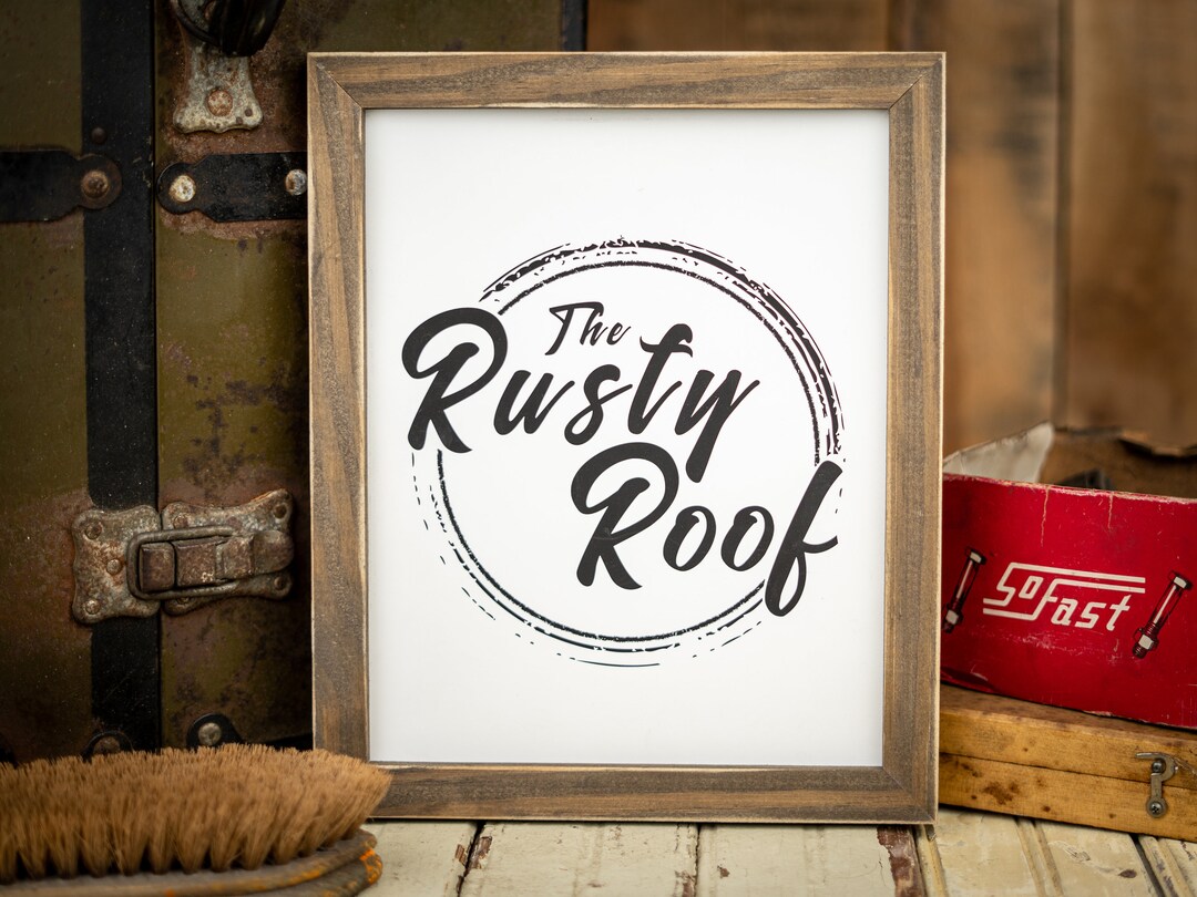 Ready to Ship Saddle Stain Distressed Emily Frame Hand-made Rustic ...