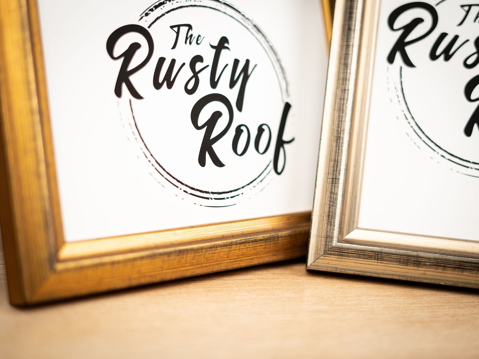 Beveled Brushed Gold Frame Brushed Silver Picture Frame - Etsy